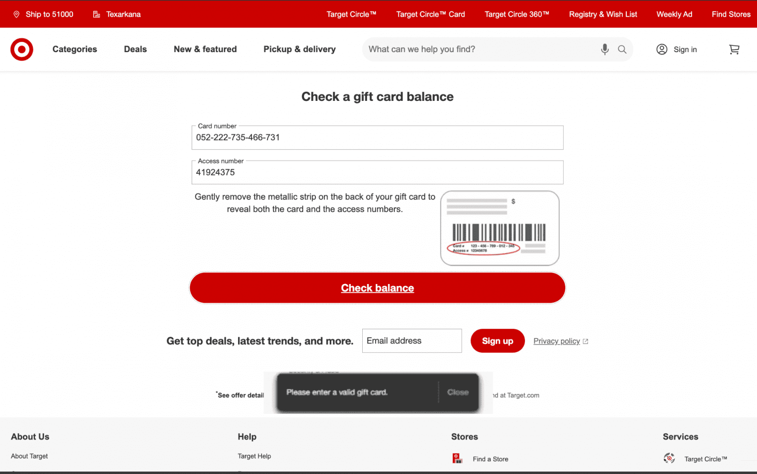 Target Gift Card Errors and How To Resolve Them-2026 - Cardtonic