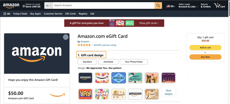 How To Send An Amazon Gift Card To A Friend or Loved One - Cardtonic