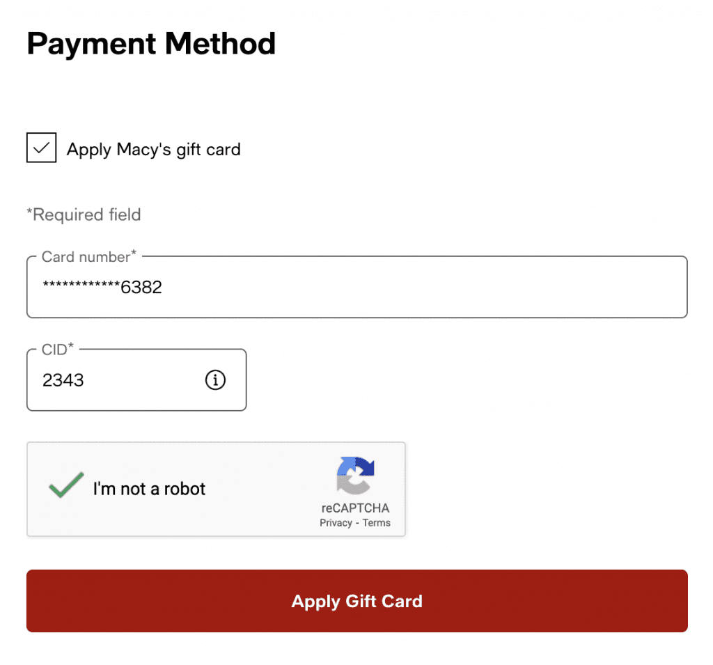 Macy's Gift Card Redemption Error Messages & The Solutions - Cardtonic